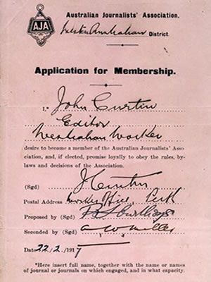 The original form – Western Independent